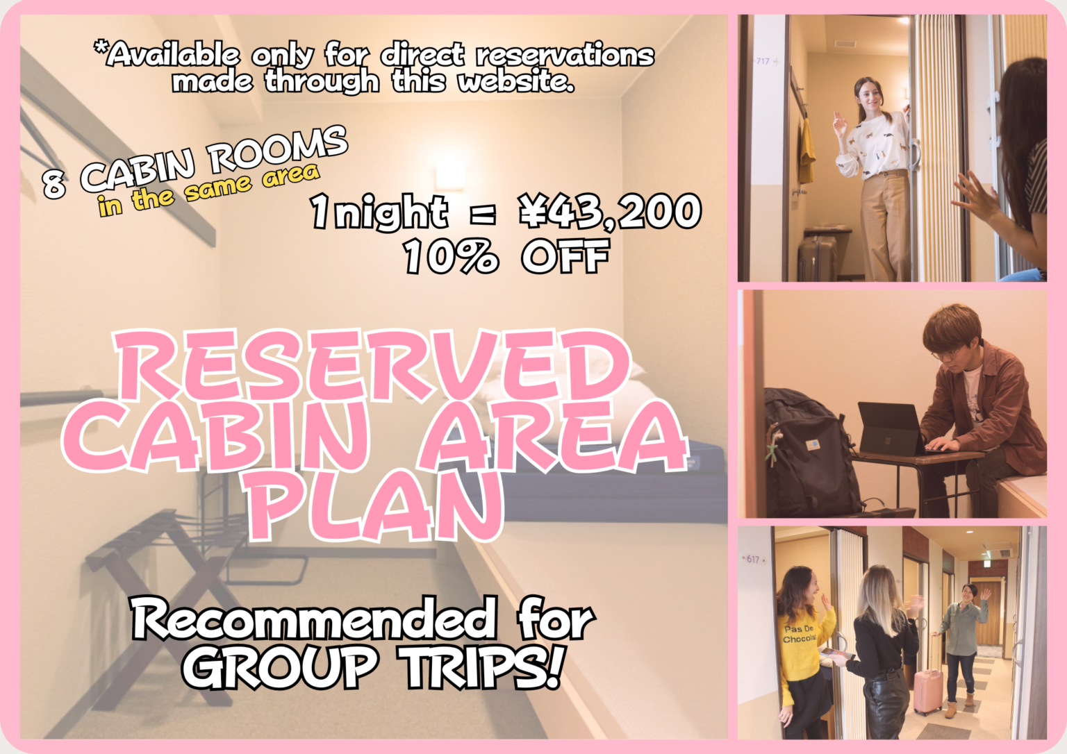 OUR PLANS & SPECIAL OFFERS - Wild Cherry Blossom Hostel