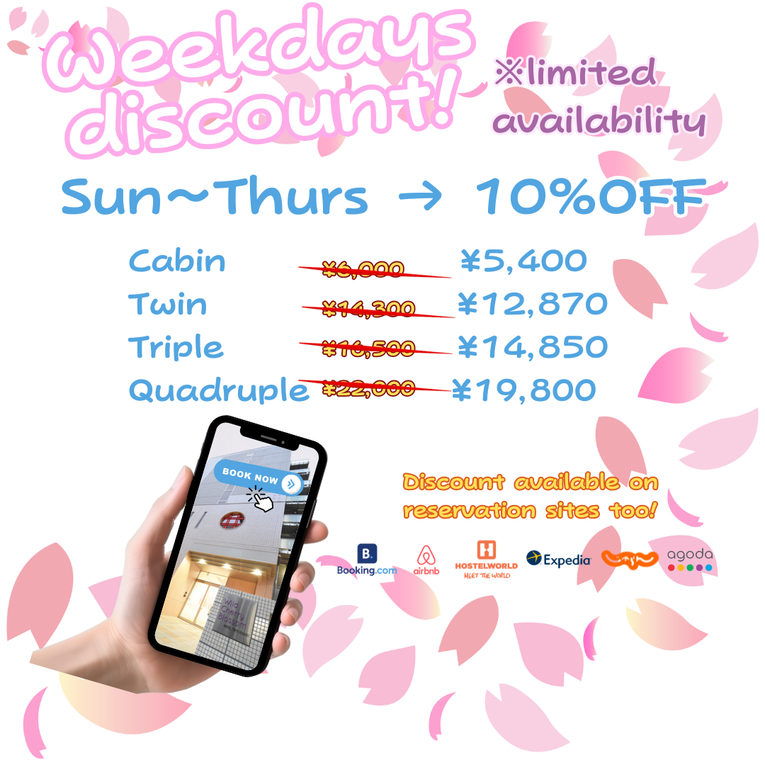 OUR PLANS & SPECIAL OFFERS - Wild Cherry Blossom Hostel